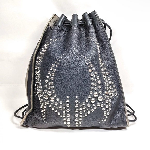 Alexander Wang | Bags | Alexander Wang Studded Pebbled Leather Sack Bag ...